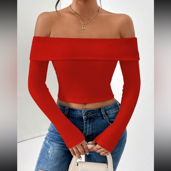 Tops | Boho Off Shoulder Fitted Top | Poshmark